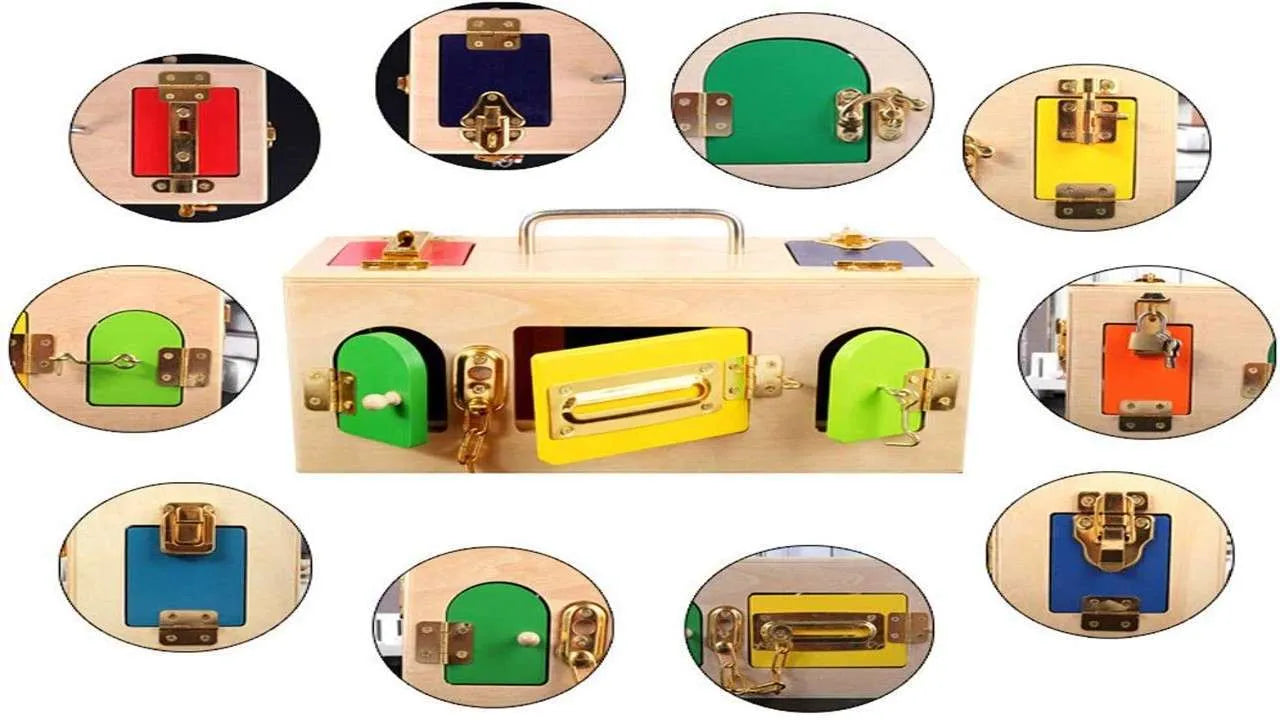 Wooden Toy Lock Activity Box – SchoolSupportServices